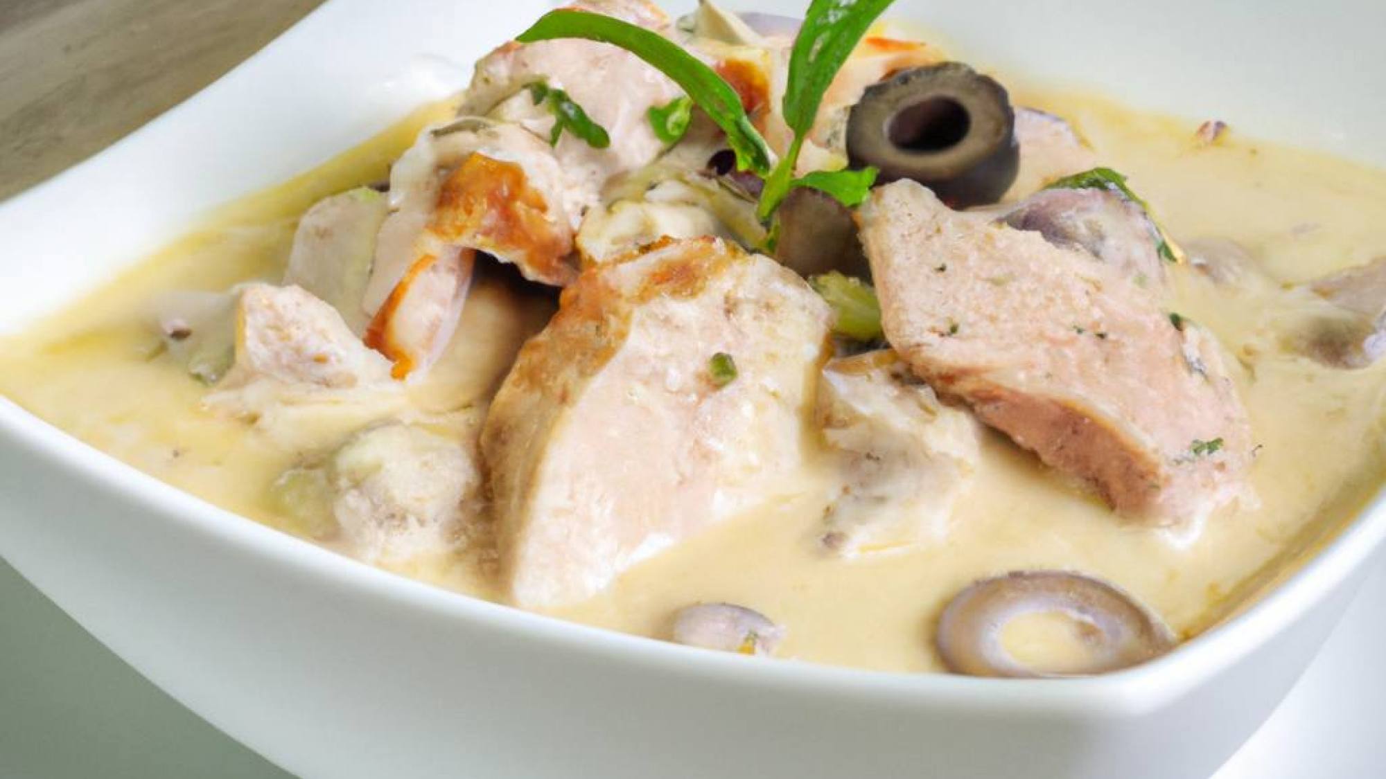 Delicia de tocino y pollo en crema de champiñones: Una receta ...